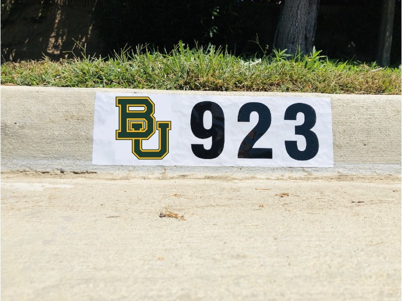 Collegiate 📣 Team Reflective Curb Decals – Show Your Spirit | USA Curb ...
