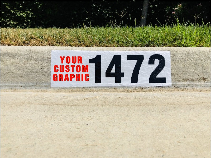 Custom Logo Reflective Curb Decal – Up to 3 Logos | USA Curb – USA Curb