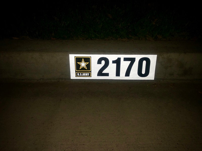 Military 🎖 Reflective Curb Decals – Durable & Patriotic | USA Curb ...